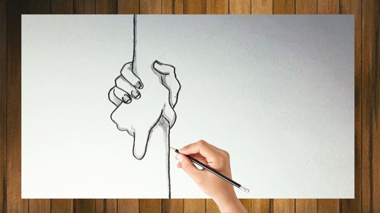 Sketching: Holding Hands Pencil Drawing | Step by step Tutorial For ...