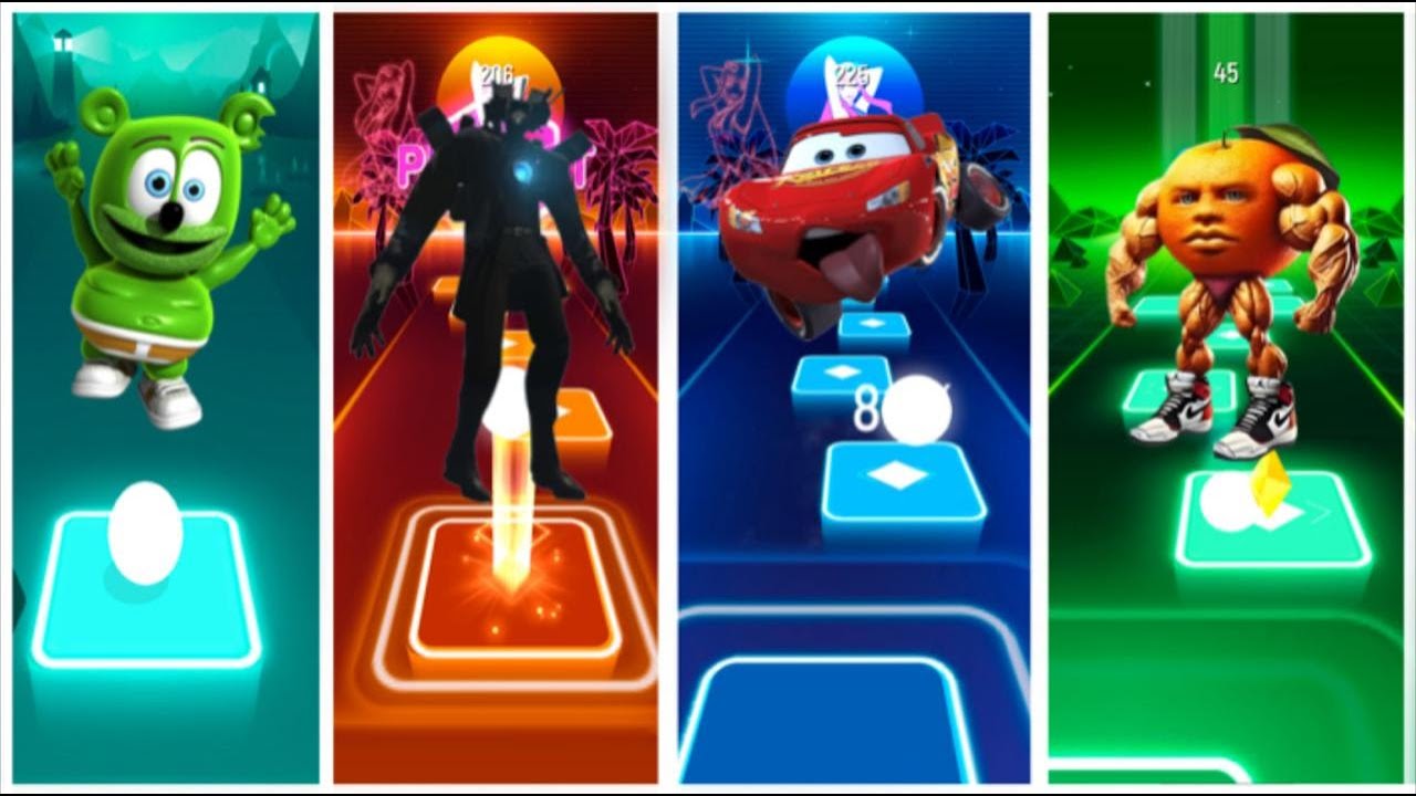 Gummy Bear 🆚 Cameraman 🆚 Lighting McQueen 🆚 Udin Din Din Dun / Who is ...