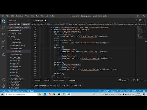 How To Create A Blog in VS Code — PART V — LOGIN & LOGOUT - YouTube
