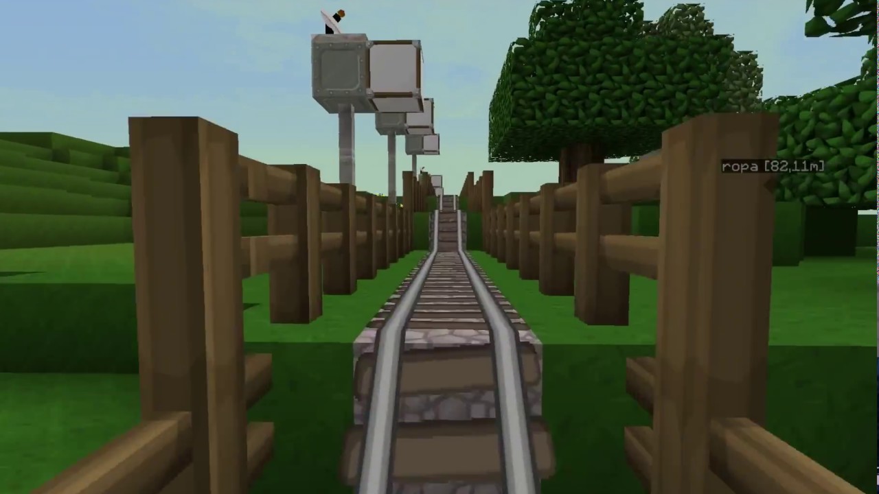 Minecraft - Dom, stacja kolejowa, system kolejowy - YouTube