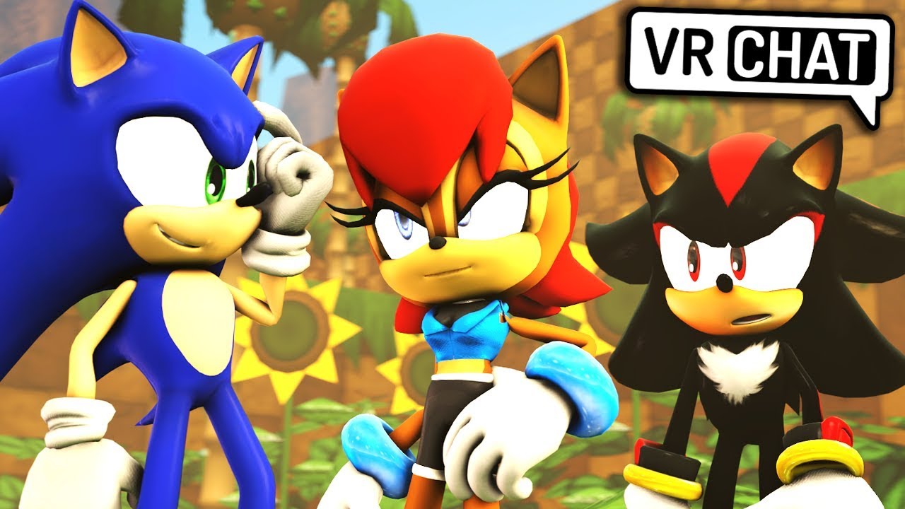 Sonic And Shadow Meet Sally Acorn Vr Chat Youtube