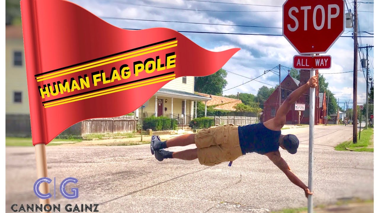 Easiest Way To Learn A Human Flag Pole - YouTube