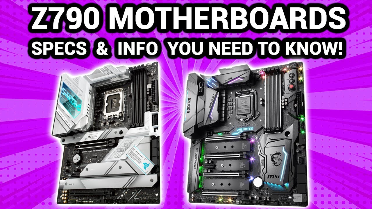 Z790 MOTHERBOARD SPECS! ASUS, GIGABYTE, MSI & MORE! NTEL 13TH ...