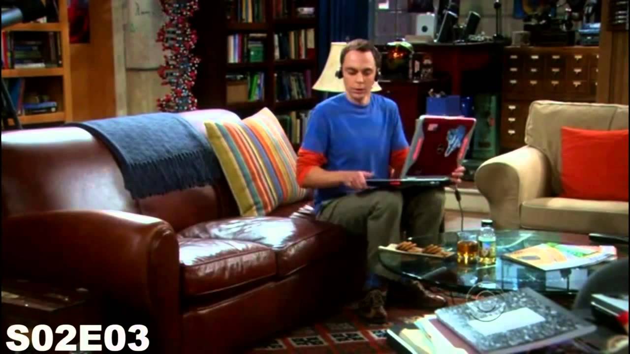 sheldon on the computer and a drunk Raj - YouTube