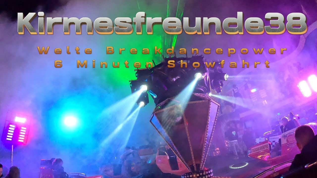 Mega Showfahrt auf dem Welte-Breakdance onride in Rheine - YouTube