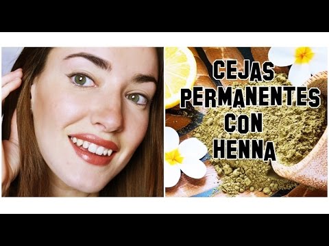 CEJAS SEMIPERMANENTES CON HENNA | "TATUAR" CEJAS - YouTube