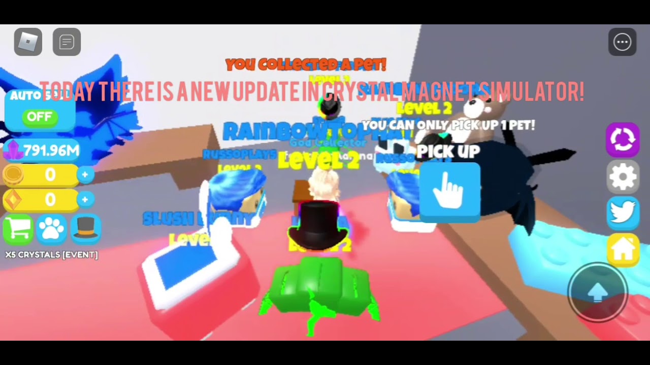 New Robot event! [In Crystal Magnet simulator] - YouTube