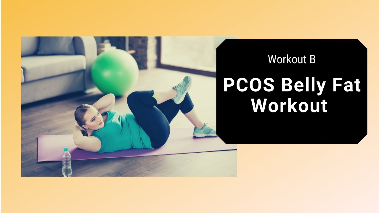 PCOS Belly Fat Workout: Core + Squats + Back (At home workout) - YouTube
