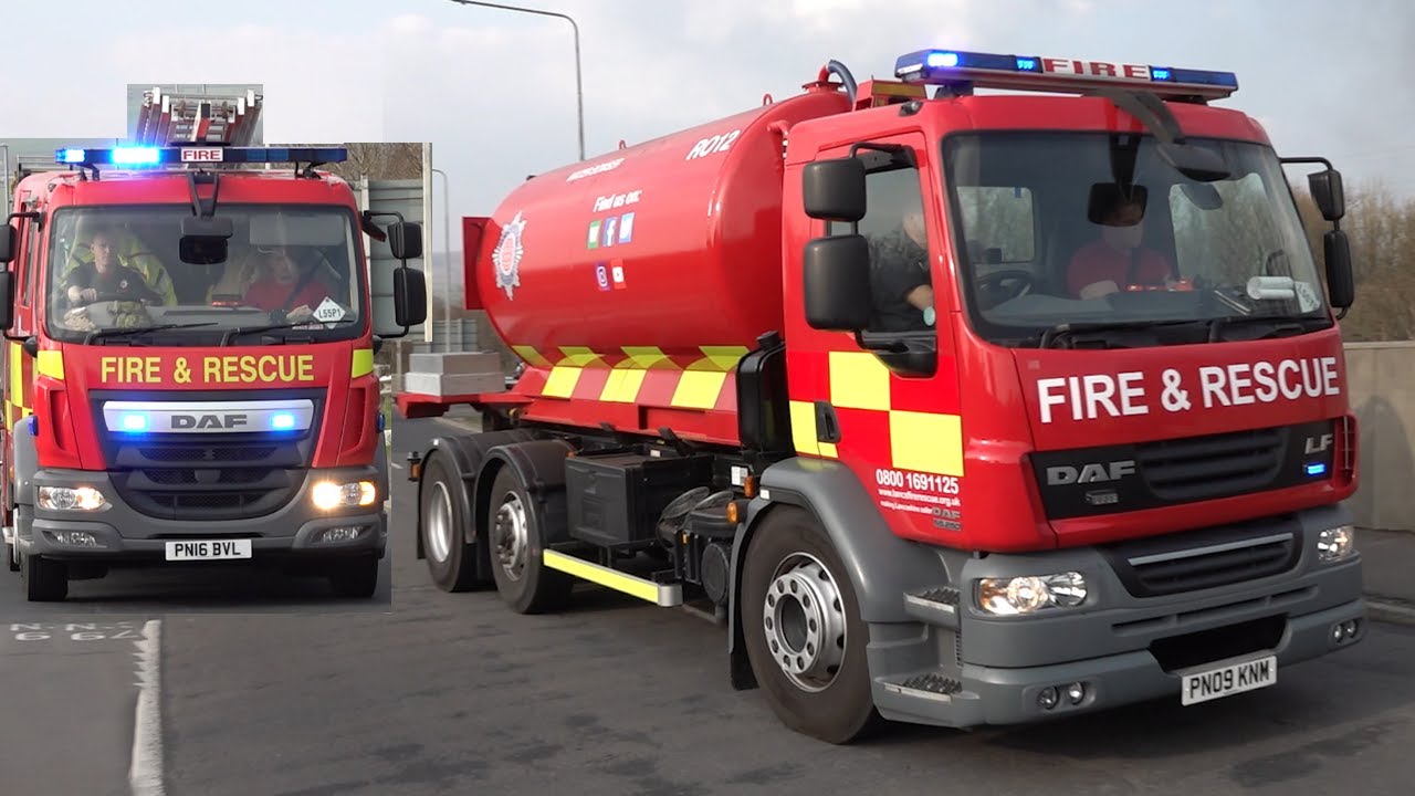 Leyland Pump And Water Bowser Responding - Lancashire Fire & Rescue ...