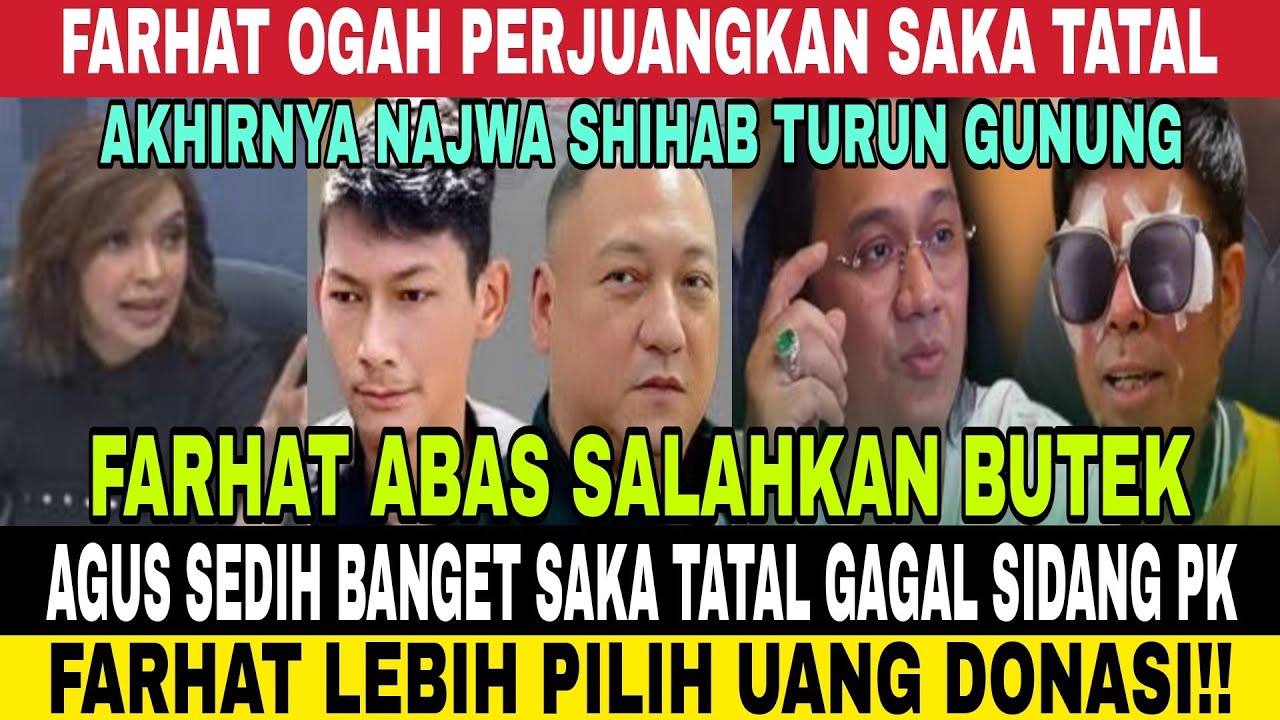 AGUS SEDIH BGT FARHAT ABBAS LEBIH PILIH UANG DONASI AGUS DARI PADA KASUS VINA SAKATATAL najwah ...
