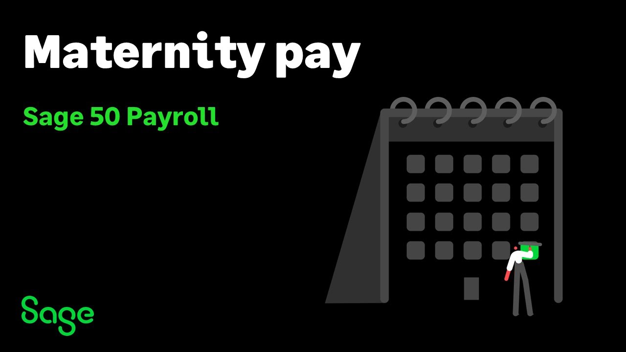Sage 50 Payroll (UK) - Maternity pay - YouTube