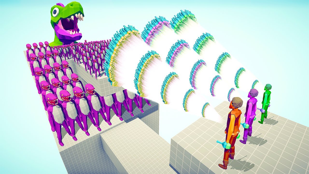 100x INDOMINUS REX + GIANT T-REX vs TRIO EVERY GOD - Totally Accurate ...