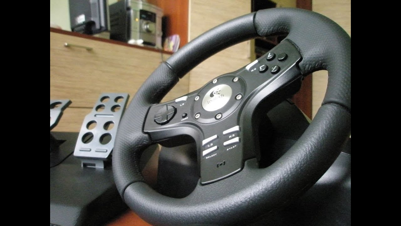 Logitech Driving Force Ex - Force Feedback test - YouTube