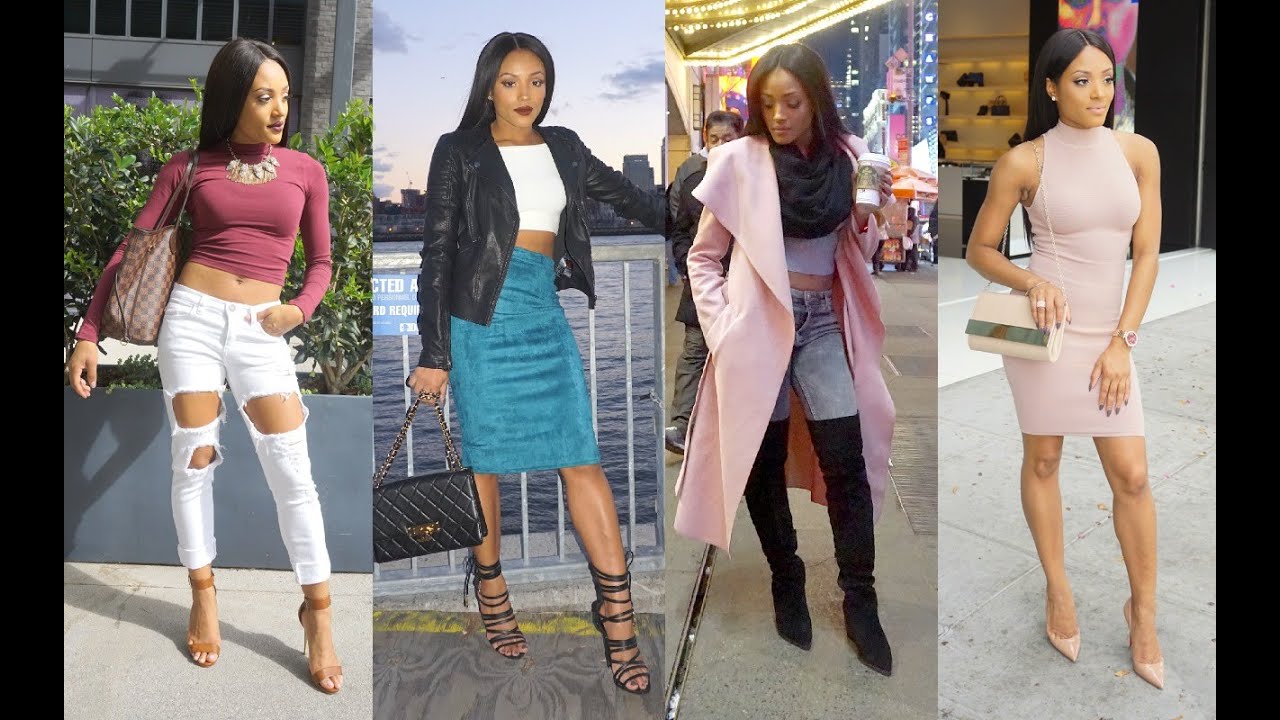 4 Trendy Looks- Outfit of the Day Compilation - YouTube
