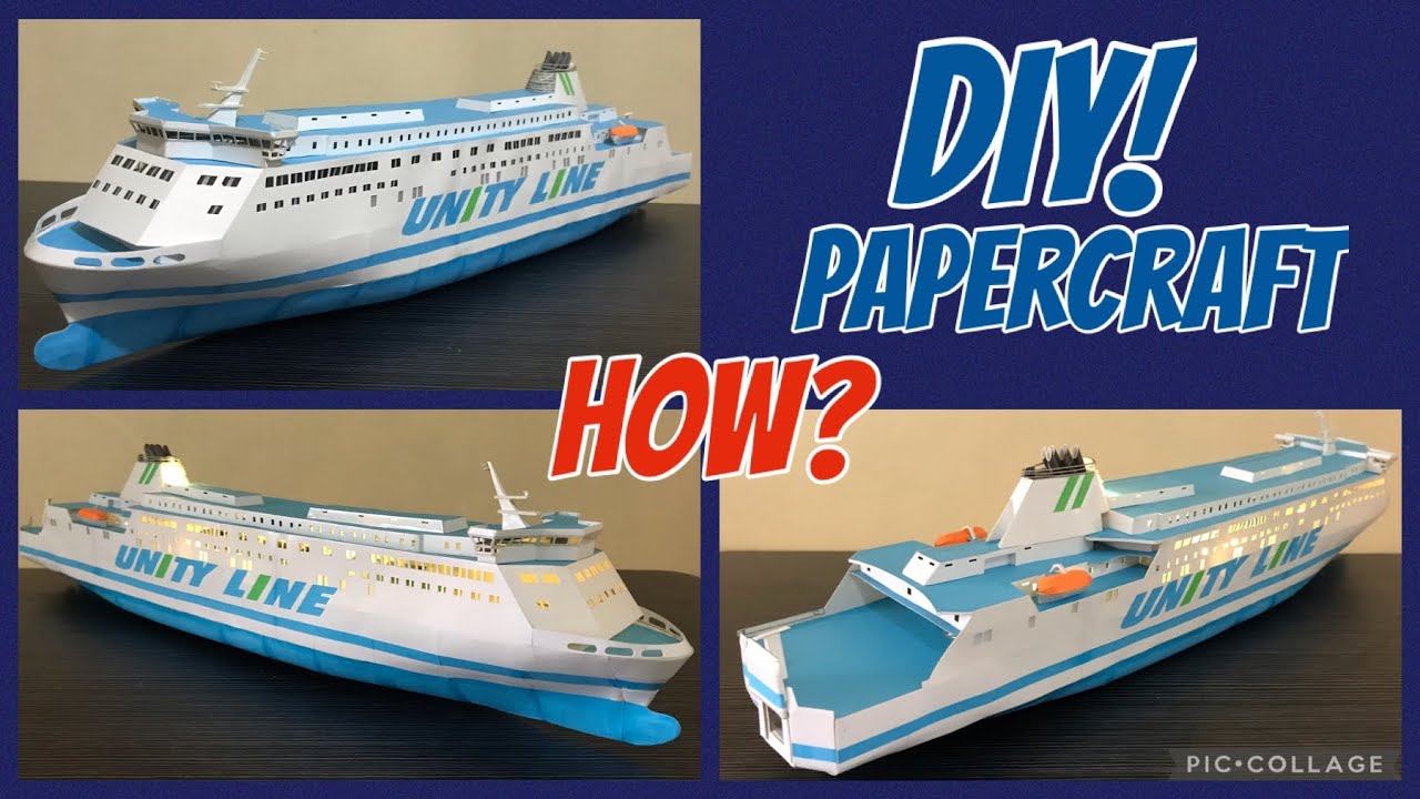 DIY Papercraft Tutorial - Unity Line Polonia - YouTube