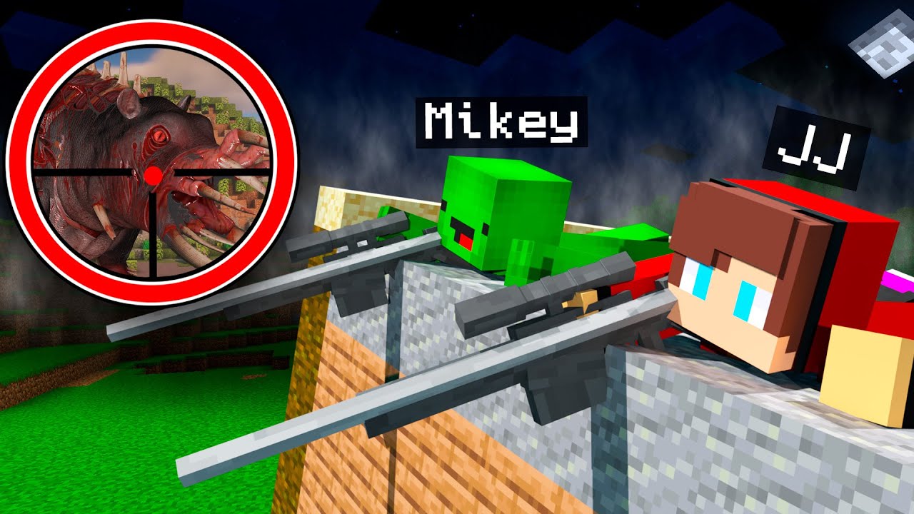 Why Mikey and JJ Hunting on Mutant Hippo in Minecraft at 3:00 AM !? - Maizen - YouTube