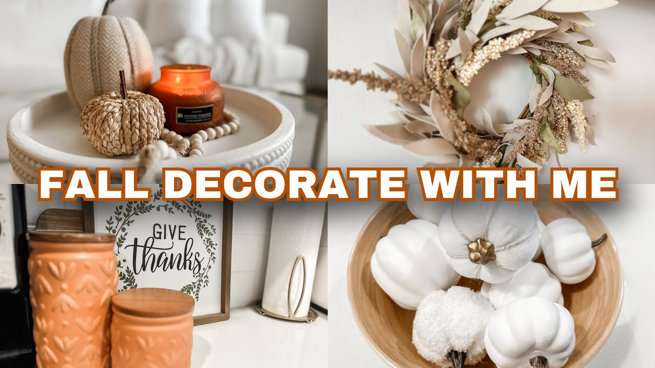 NEW 2023 FALL DECORATE WITH ME / EASY FALL DECOR IDEAS / DECORATING FOR ...