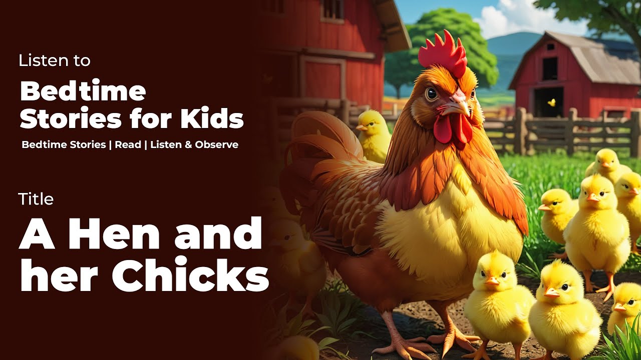 Bedtime stories for Kids | A Hen and her chicks | Improve your kids ...