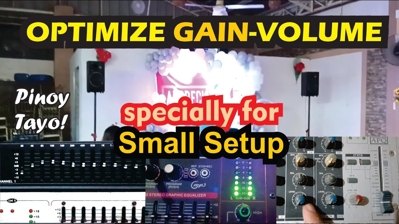 Optimize Mixer Volume specially for Small Speaker Setup - YouTube
