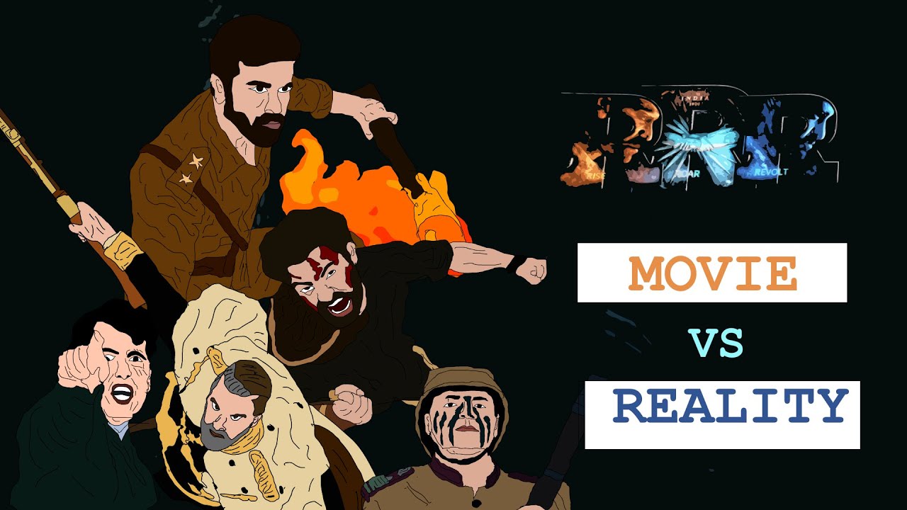 RRR Animation | RRR Movie vs Reality | RRR | RRR 2d animation | Movie ...