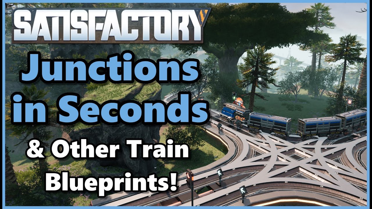 Satisfactory - 20 Quick & Easy Train Blueprints: Junctions, Wall Tracks ...