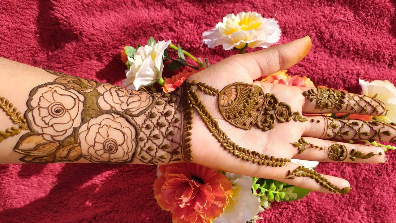 Beautiful Jewellery Mehndi Design For Beginners || How To Apply This ...