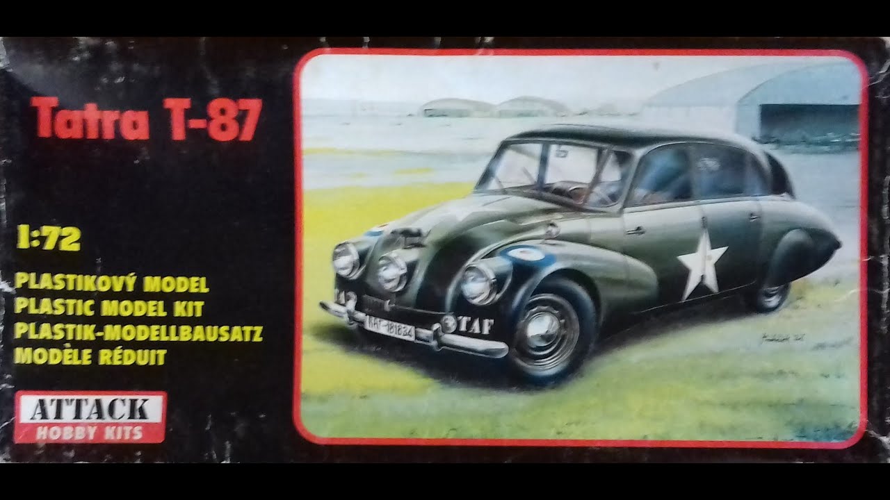 WHATS IN THE BOX. ATTACK MODEL KITS, 72806, 1/72; TATRA T-87, 1936-50 ...