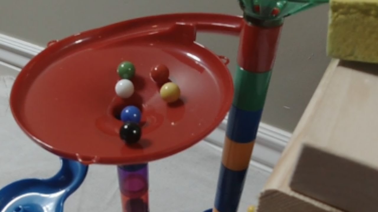 6 Marbles Run Down the Cool Marble Run - YouTube