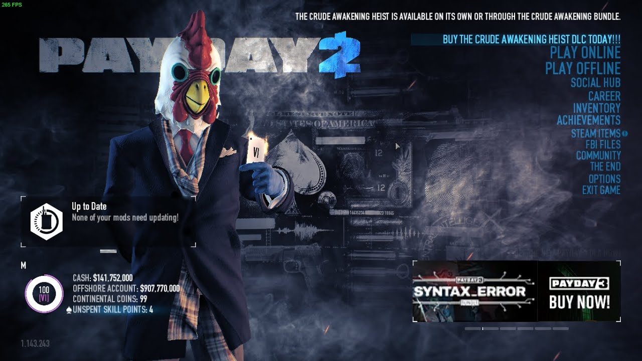 Live PAYDAY 2- Thanks For 300 sub - YouTube