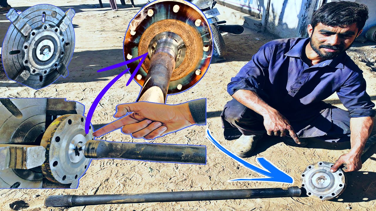 Broken Rear Wheel Axle Replacement Repairing|Amazing Technique ...