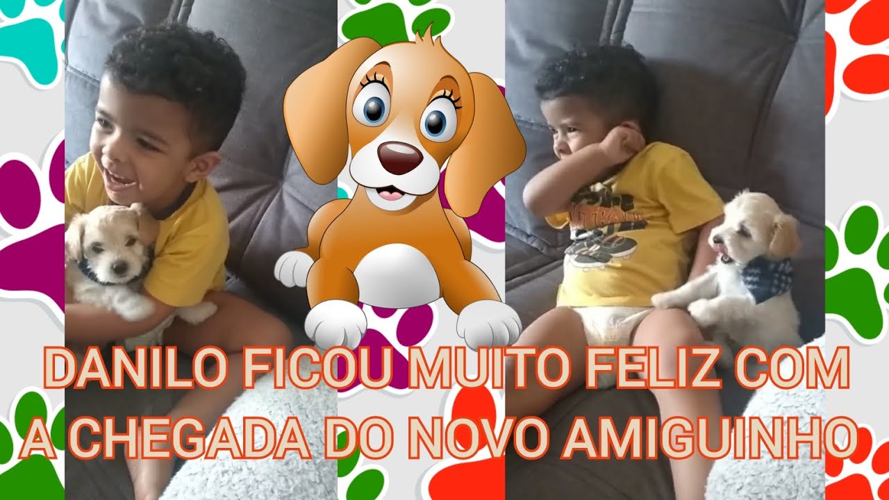 DANILO AMOU O CACHORRINHO QUE ELE GANHOU / FOI SÓ ALEGRIA - YouTube