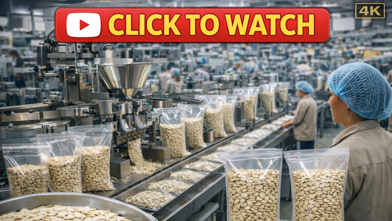 Inside the Pumpkin Seed Factory How Millions of Bags Are Made Daily ...