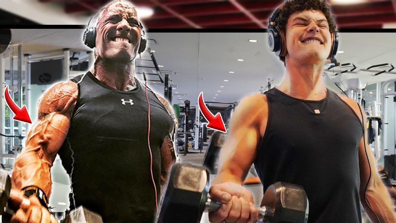 Get Massive Arms The Rocks Bicep And Tricep Workout Youtube