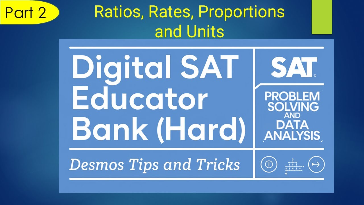 Ratios, Rates, Proportions, Units (Hard) Part 2 | Desmos tips & tricks ...