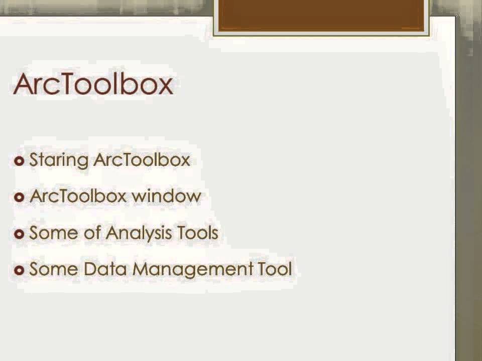 Arcmap command Arctoolbox - YouTube