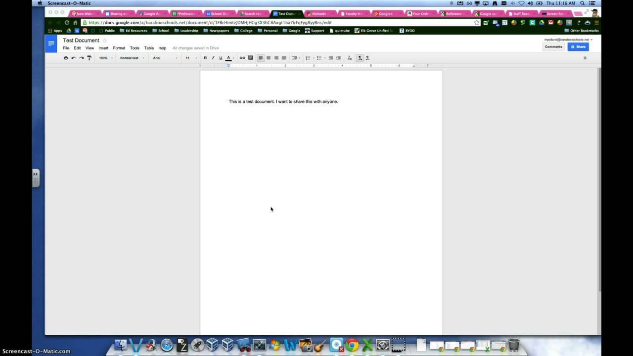 Visibility Setting in Google Docs - YouTube