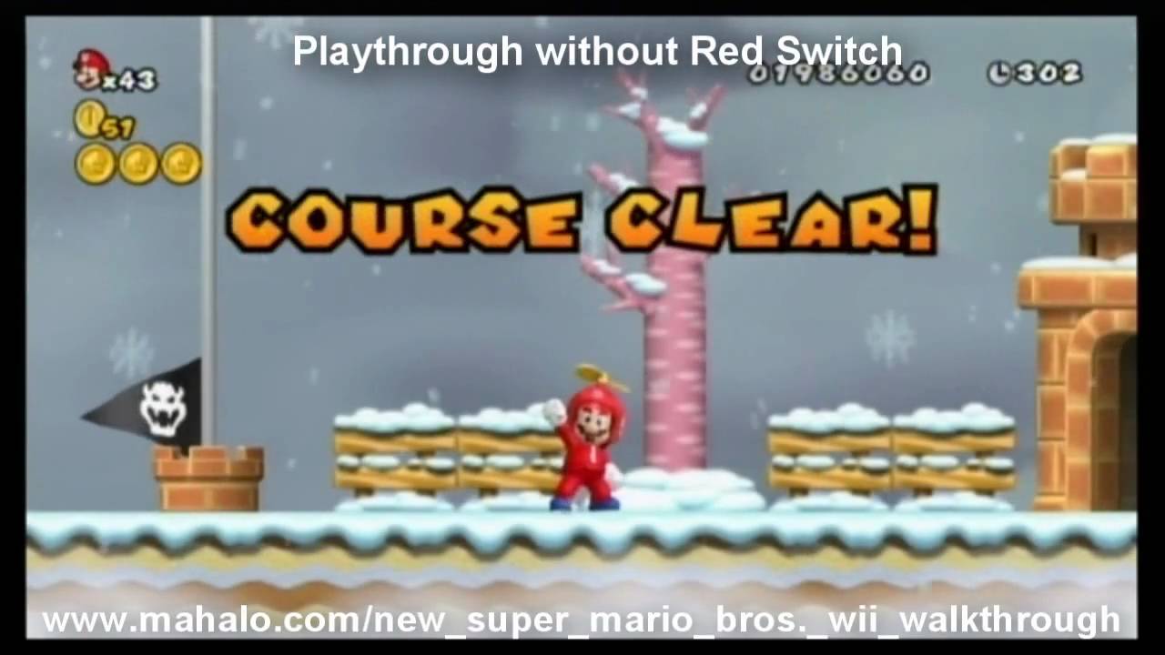 New Super Mario Bros. Wii Walkthrough - World 3-5 - YouTube