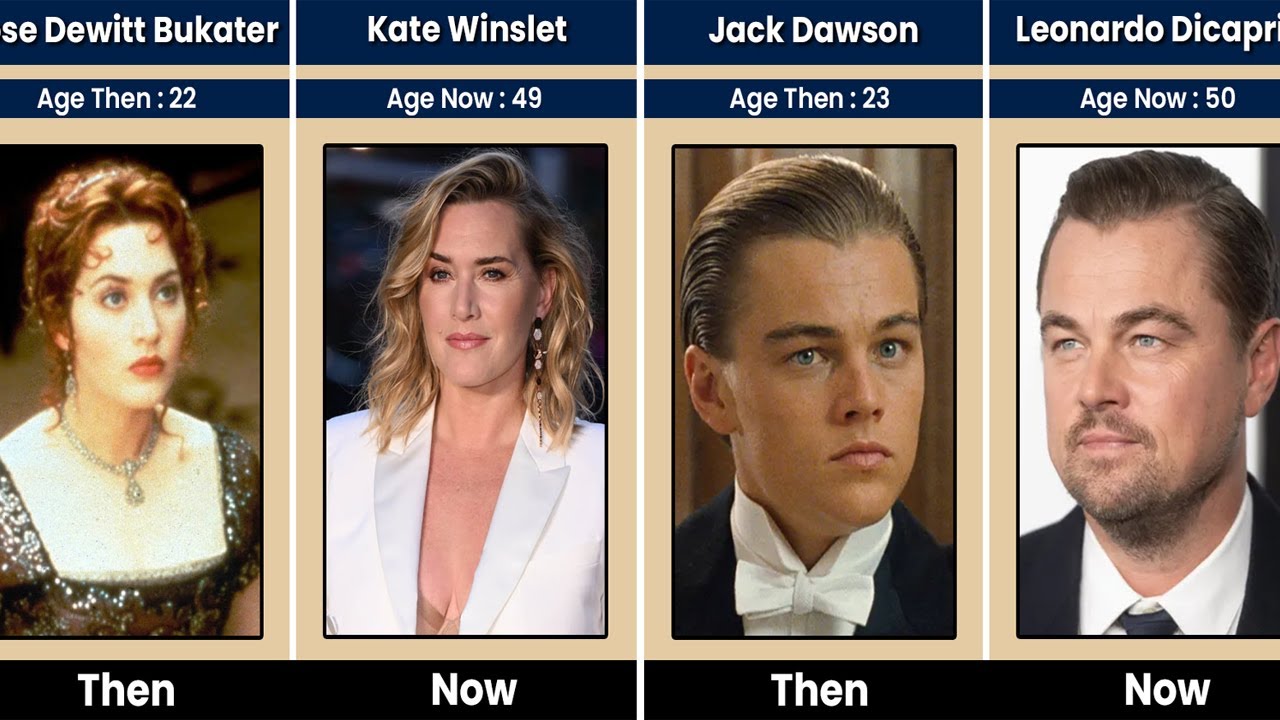 TITANIC CAST THEN AND NOW 1997 VS 2023 How They Changed After 26 Years ...