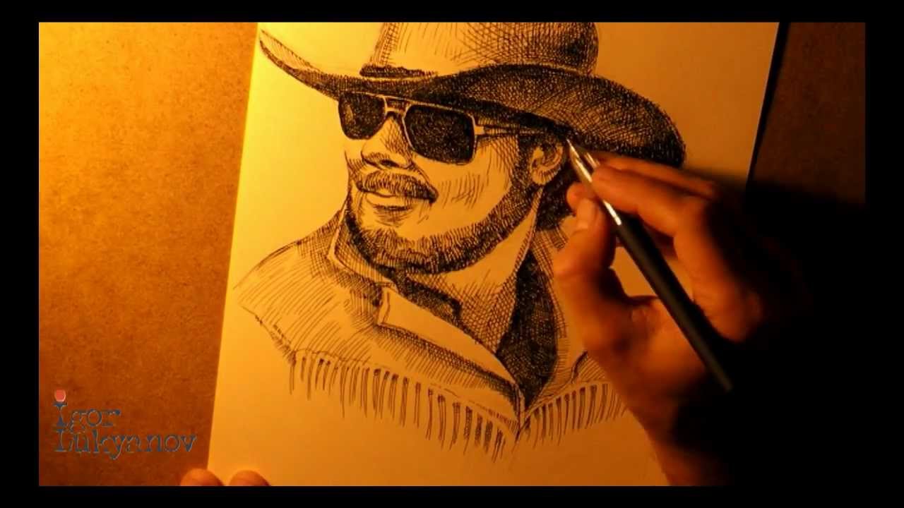Portrait of Hank Williams Jr. by Igor Lukyanov - YouTube