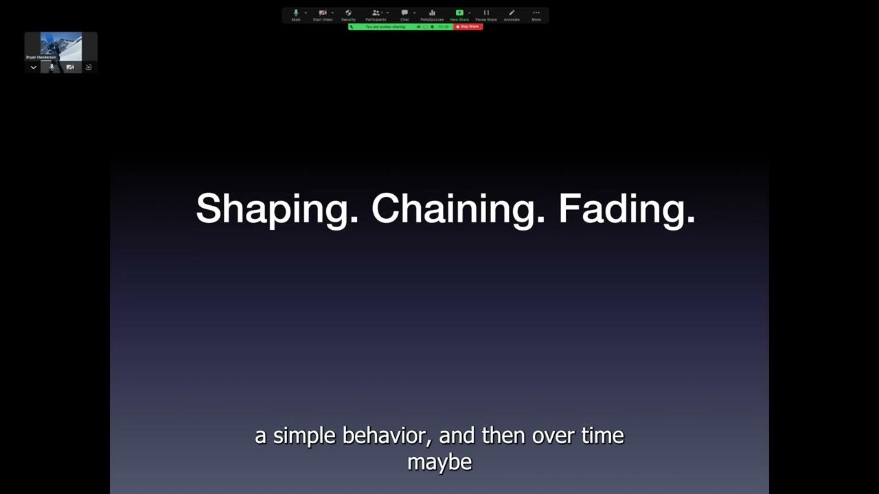 EDP310_M1_L2_Segment 1 Definition of Shaping. Chaining.Fading - YouTube