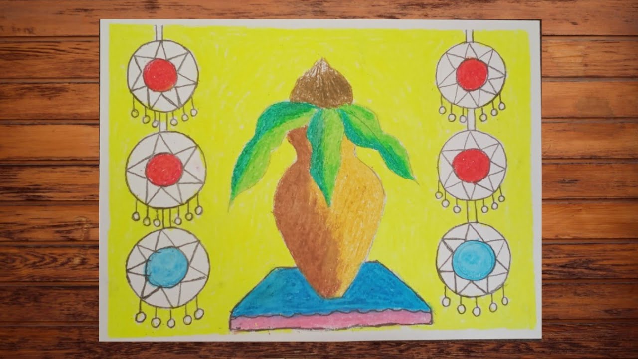 Bengali New Year Drawing Step By Step Poila Baisakh @chandrimaarts ...