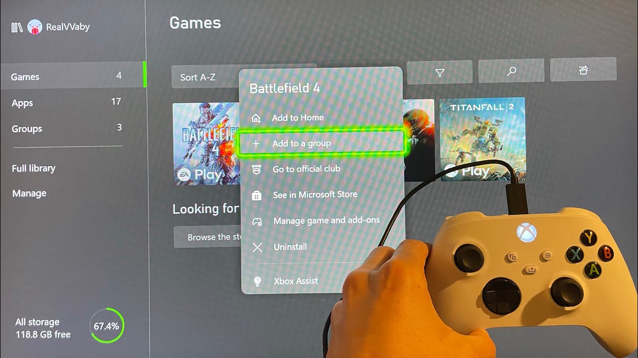 Xbox Series X/S: How to Add Game/Application to a Group Tutorial! (For ...