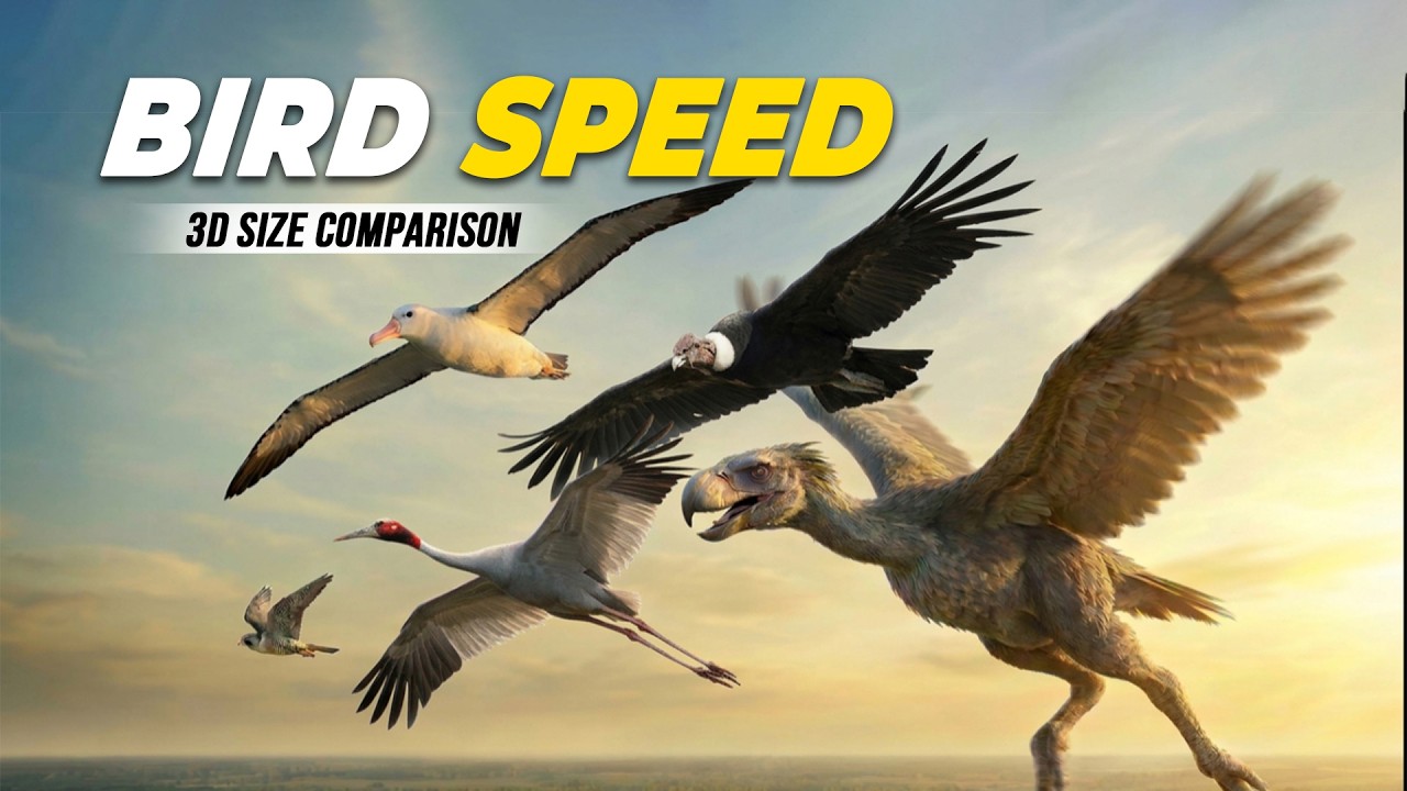 Birds Speed Comparison | WORLD'S Fastest Birds Revealed in 3D - YouTube