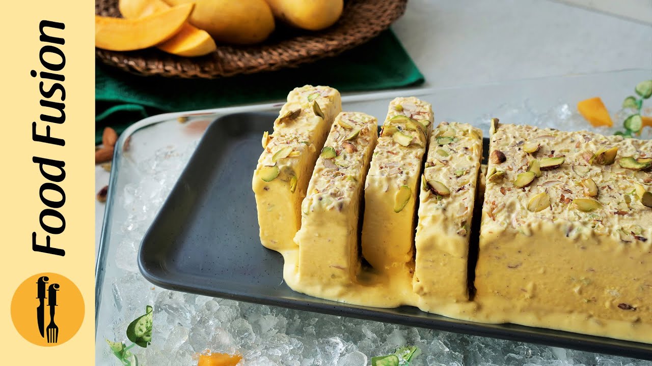 Shahi Mango Kulfa Ice Cream Recipe By Food Fusion - YouTube