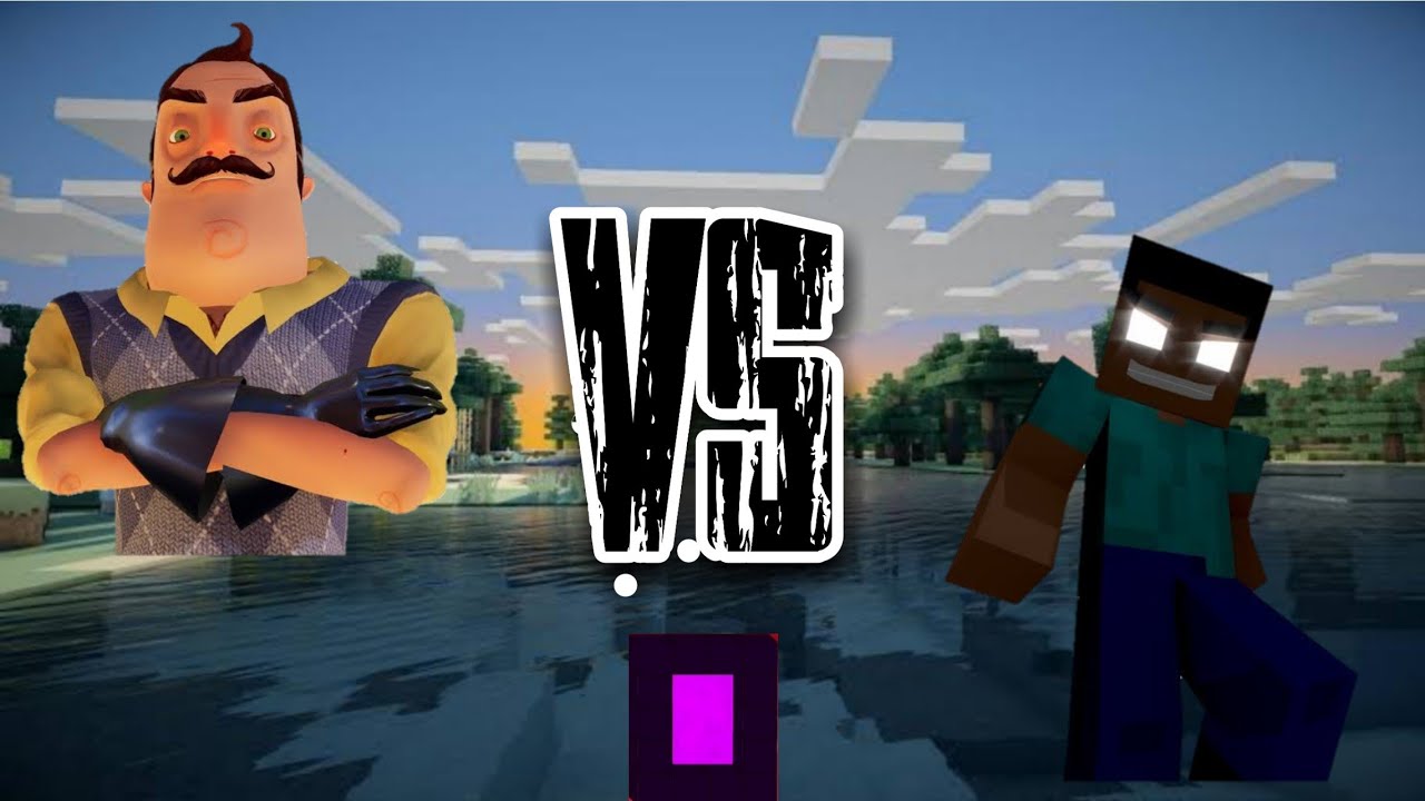 Hello Neighbor Vs Herobrine [Batalha De Rap.] - YouTube