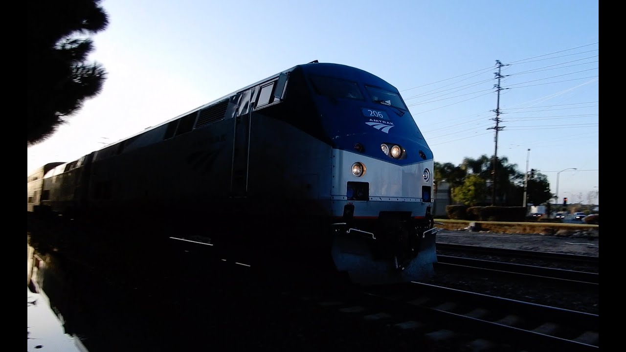 AMTK 206 leading Amtrak 3 January 2023 - YouTube