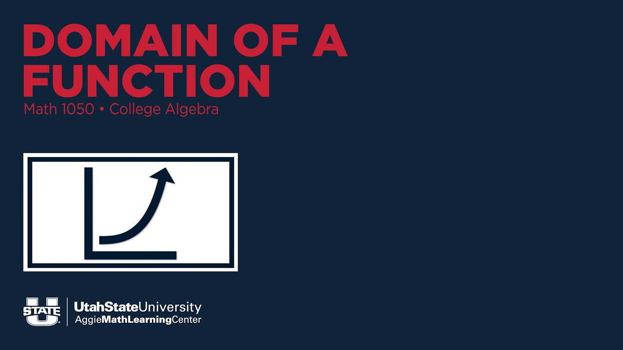 Domain of a Function | College Algebra | Math 1050 - YouTube