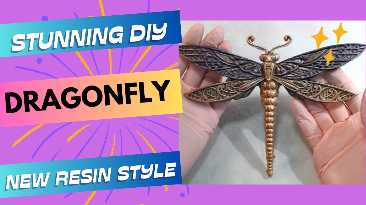 STUNNING!! RESIN DRAGONFLY! (Fixed Speed)AMAZING DIY TECHNIQUE- - YouTube