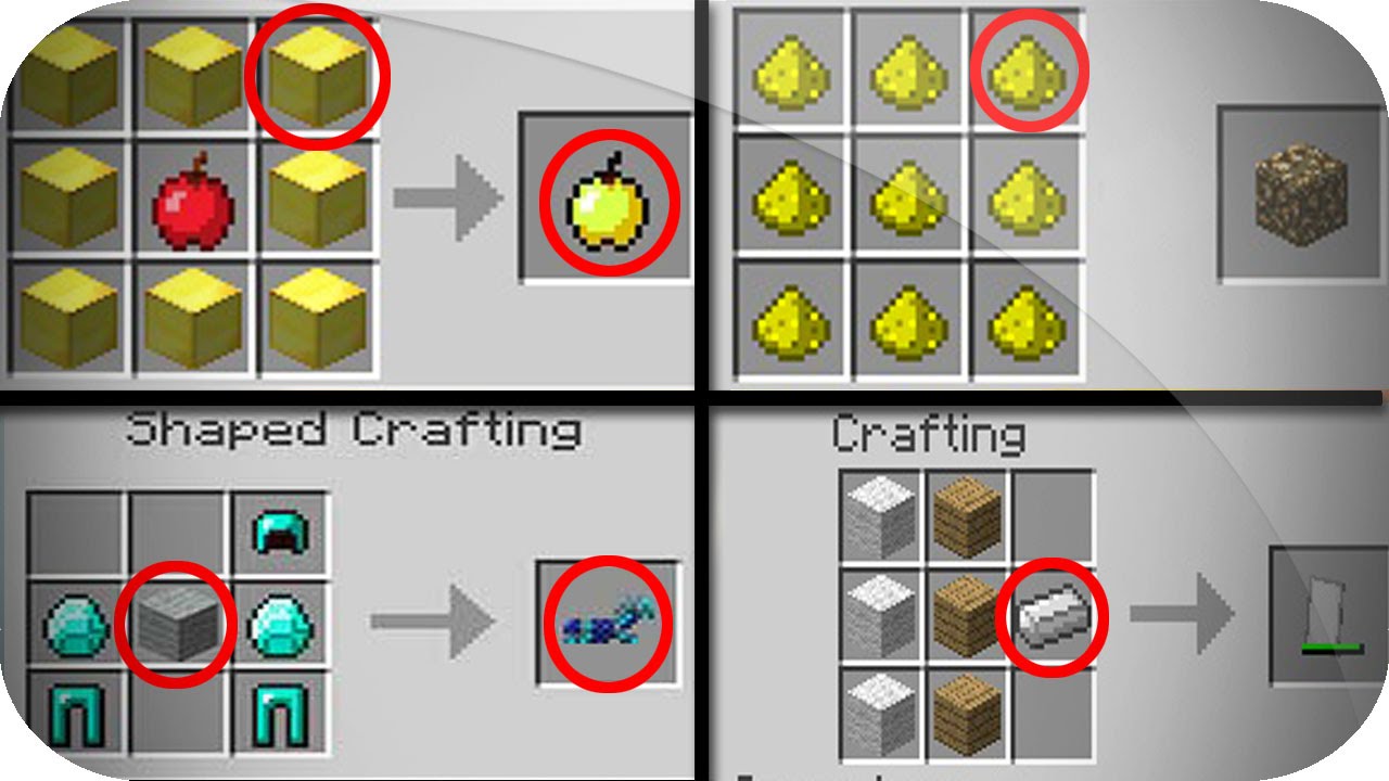 LAS 16 RECETAS QUE CAMBIARON EN MINECRAFT - YouTube