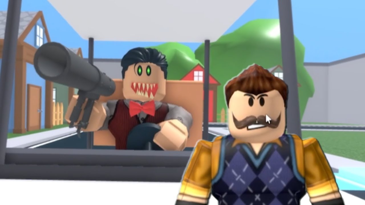 Escape The Evil Barber Shop (SCARY OBBY) Hello Neighbor Vs Evil Barber ...